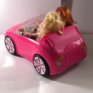 Mattel | Other | Mattel Barbie Pink Convertible Car 2 Barbie Dolls ...